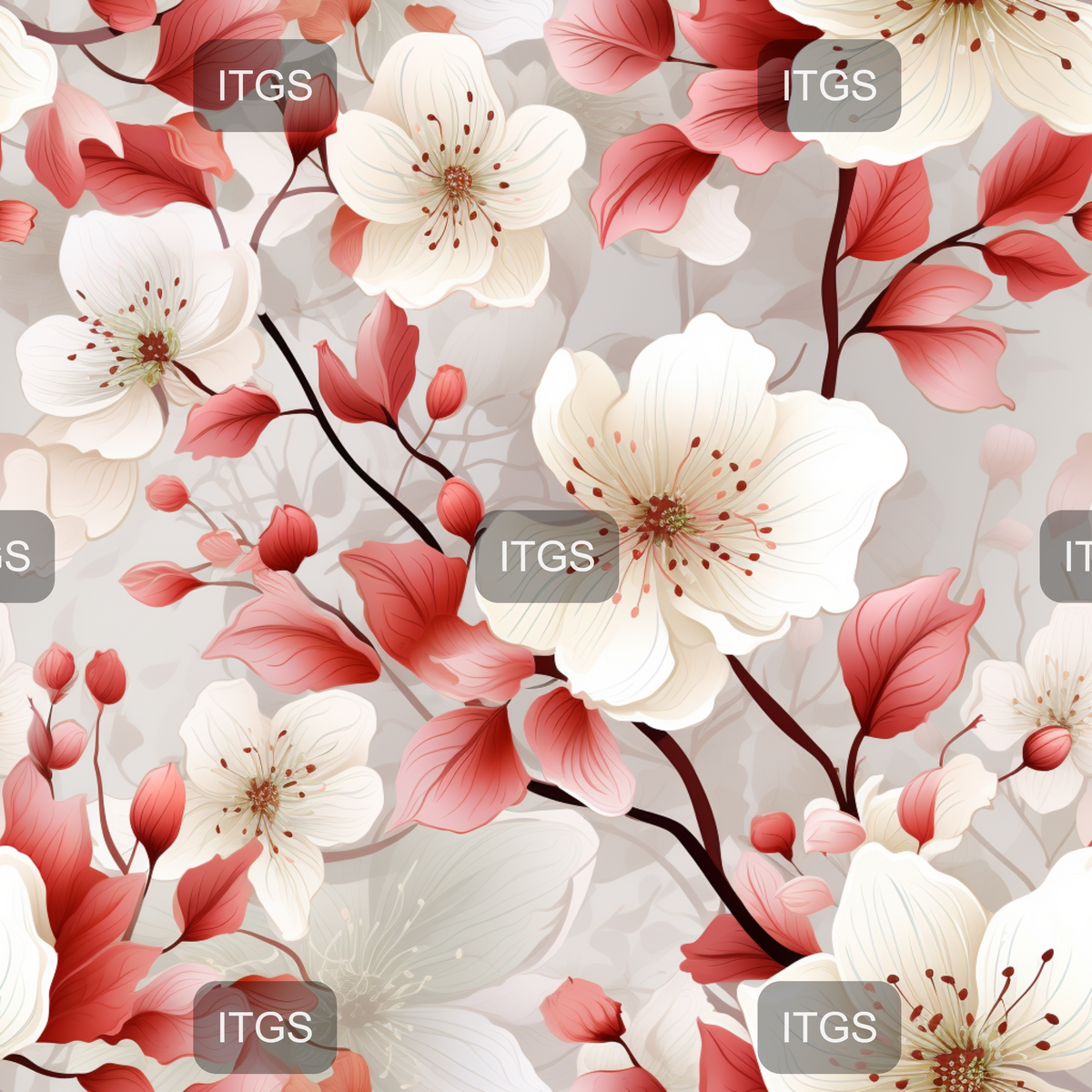 RTS - Softened Blossoms Vinyl – Itchin To Get Stitchin Custom Fabrics