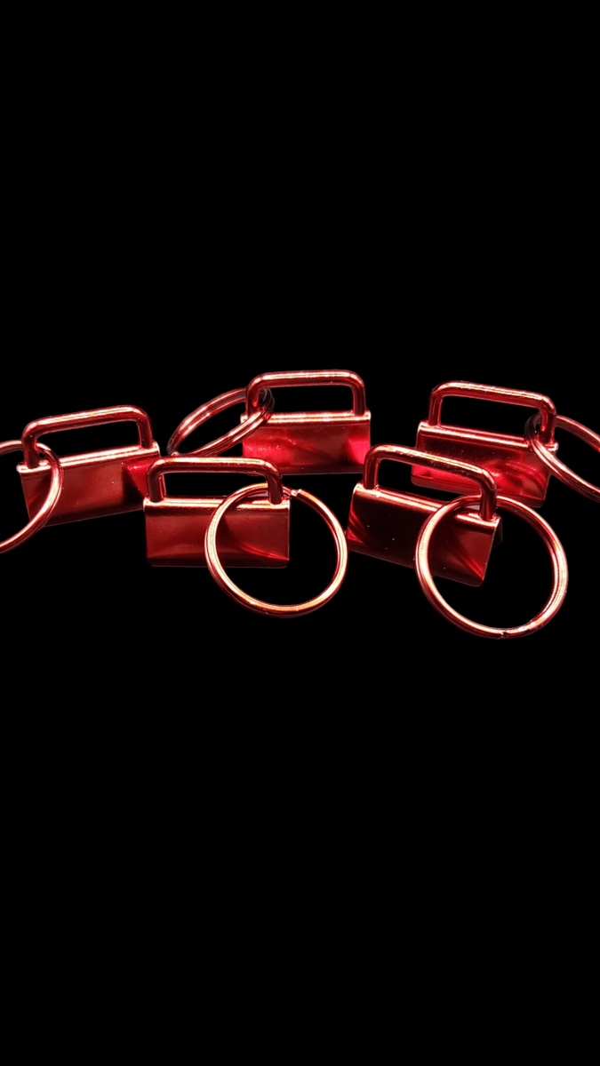 RTS Hardware - Set of 5 - 1" key Fob with key ring - Red – Itchin To ...