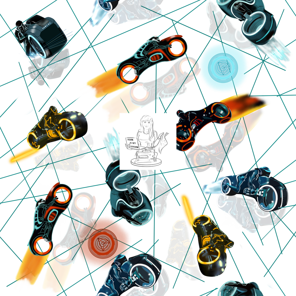 RTS - Clear Vinyl Design - Speed at its Finest – Itchin To Get Stitchin ...